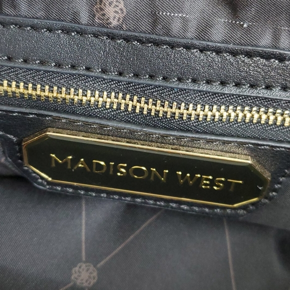 Madison West | Bags | Madison West Large Black White Color Blocking Bag ...